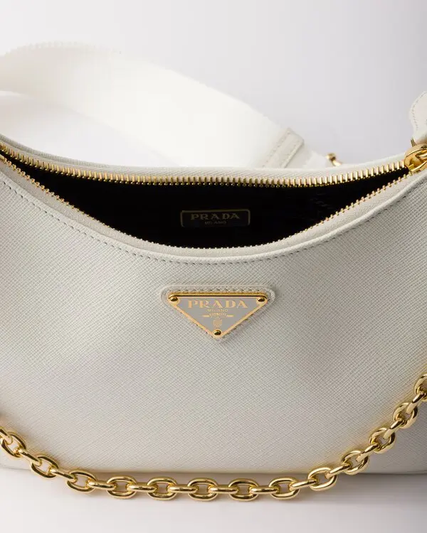 Prada Re-edition 2005 Saffiano Leather Bag - White