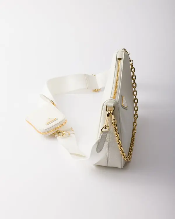 Prada Re-edition 2005 Saffiano Leather Bag - White