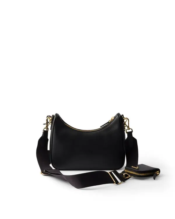 Prada Re-edition 2005 Saffiano Leather Bag - Black