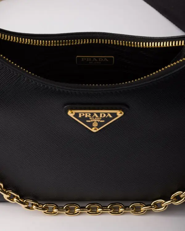 Prada Re-edition 2005 Saffiano Leather Bag - Black
