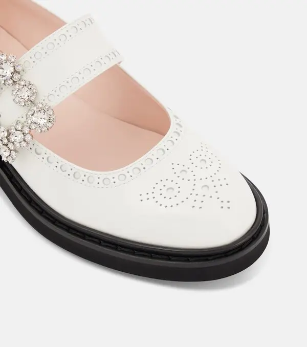 ROGER VIVIER Viv' Rangers Flower Mary Jane Flats