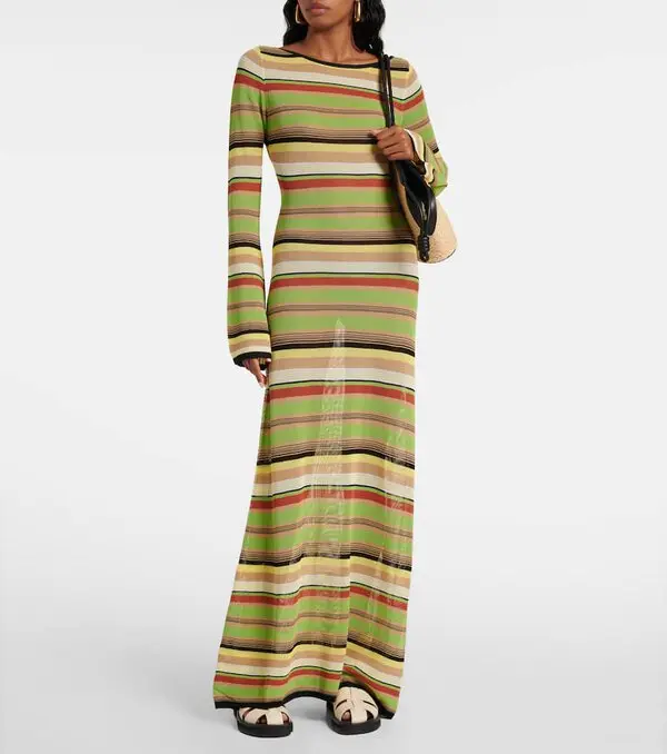 SIR. Coastline Striped Maxi Dress