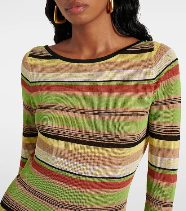 SIR. Coastline Striped Maxi Dress