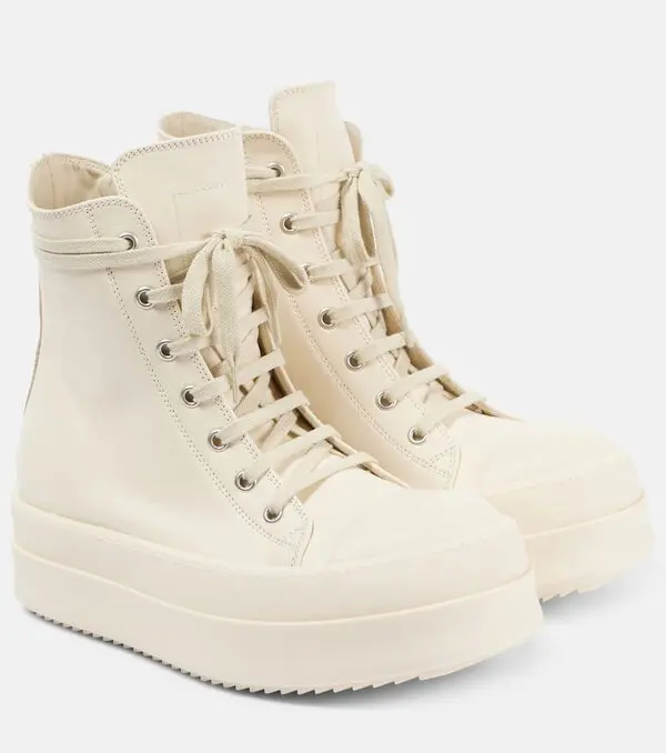 Rick Owens Mega Bumper Leather Sneakers