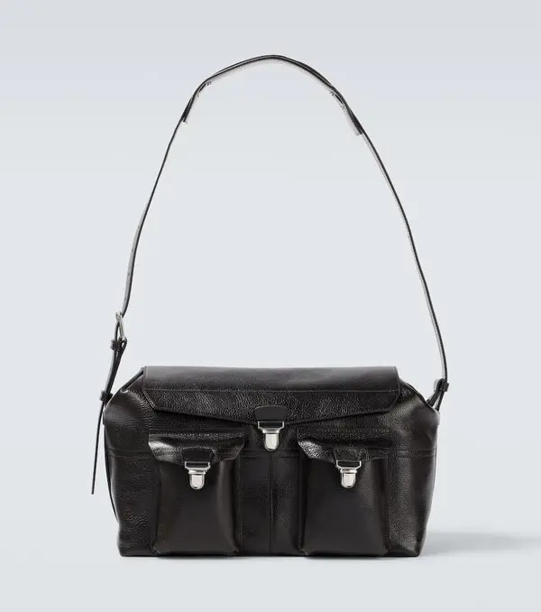 LEMAIRE Leather Shoulder Bag - Brown