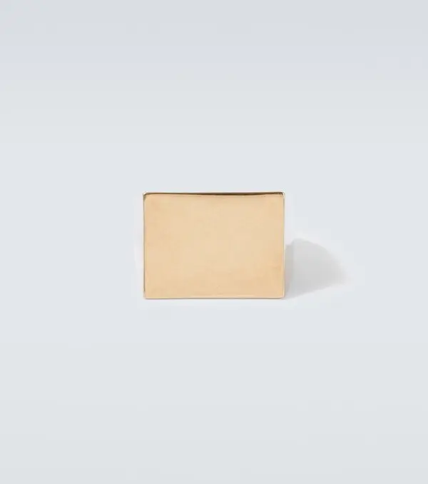 Dries Van Noten Brass Signet Ring - Gold