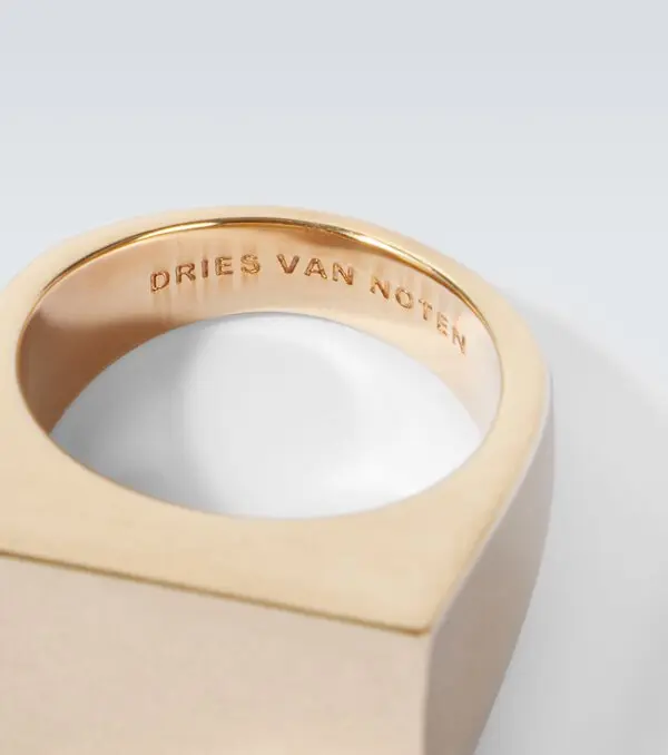 Dries Van Noten Brass Signet Ring