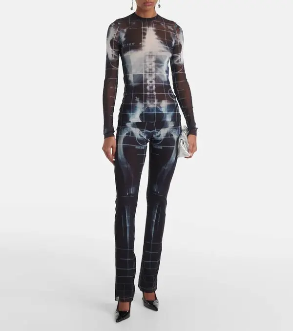 Jean Paul Gaultier Squeletor Mesh Top