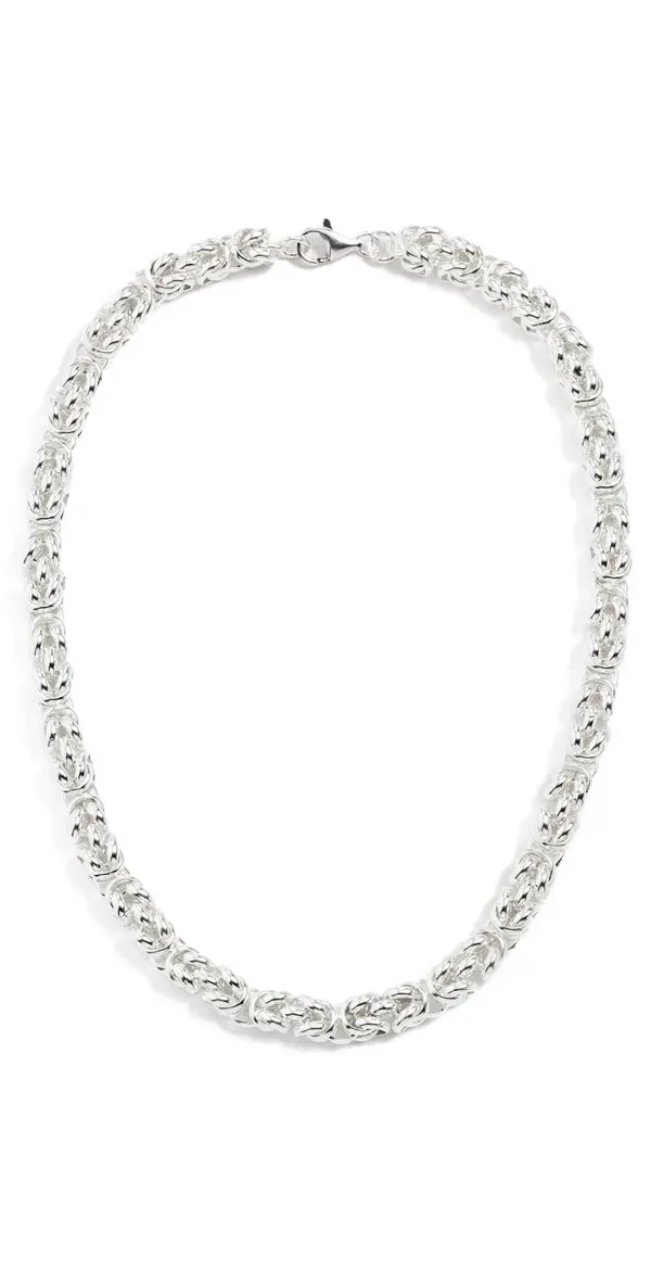 Shashi Byzantine Chain Necklace - Silver