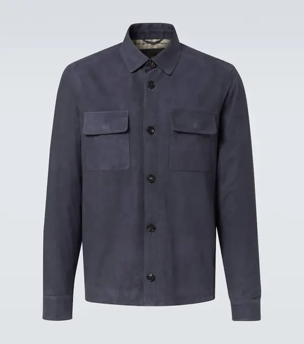Loro Piana Lowe Suede Overshirt