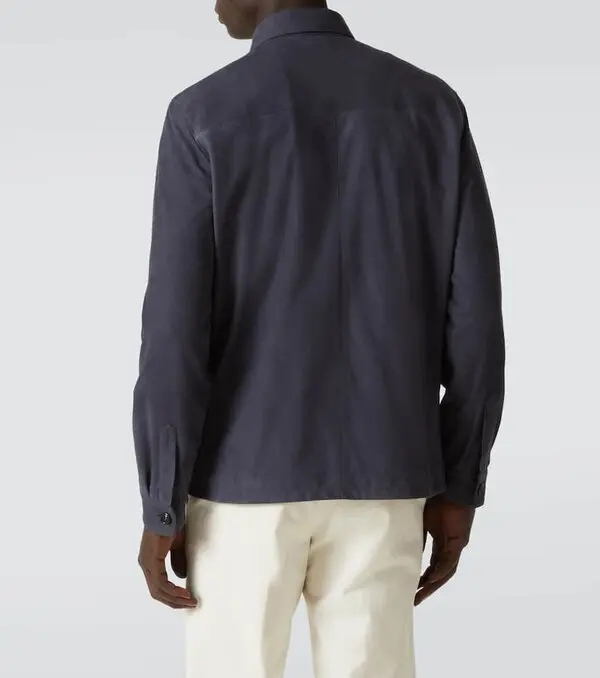 Loro Piana Lowe Suede Overshirt