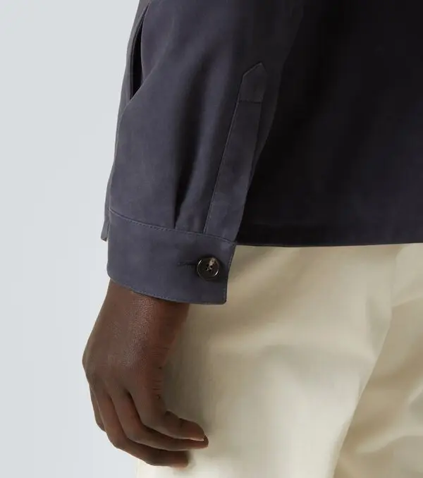 Loro Piana Lowe Suede Overshirt