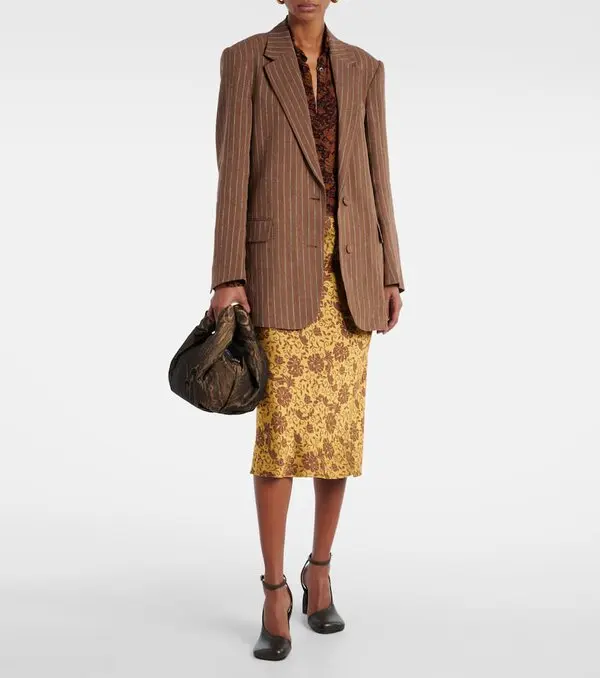 Dries Van Noten Twist Jacquard Tote Bag - Brown