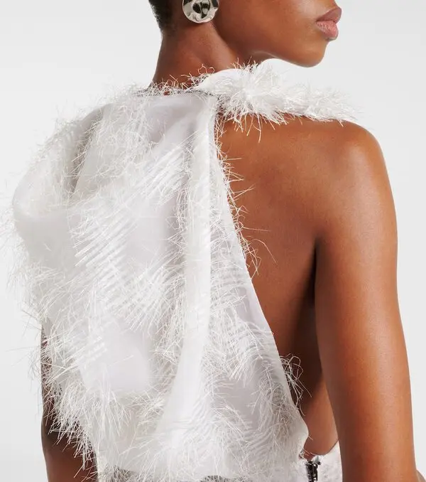 Maticevski Alabaster Silk-blend Gown
