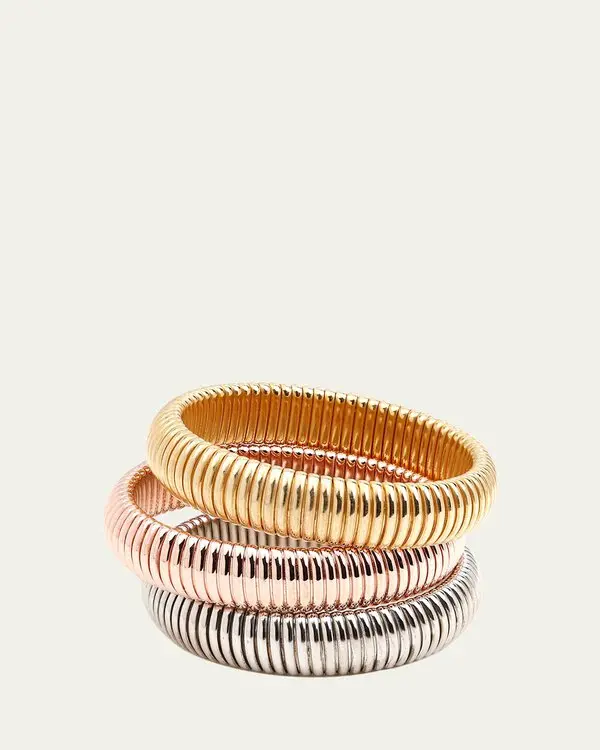 BEN-AMUN Cobra Elastic Bracelet Set Of 3 - Multi