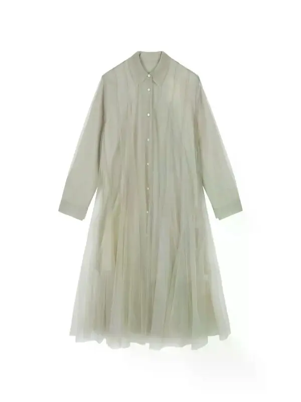 JNBY Long Sleeve Shirt Dress - Grey