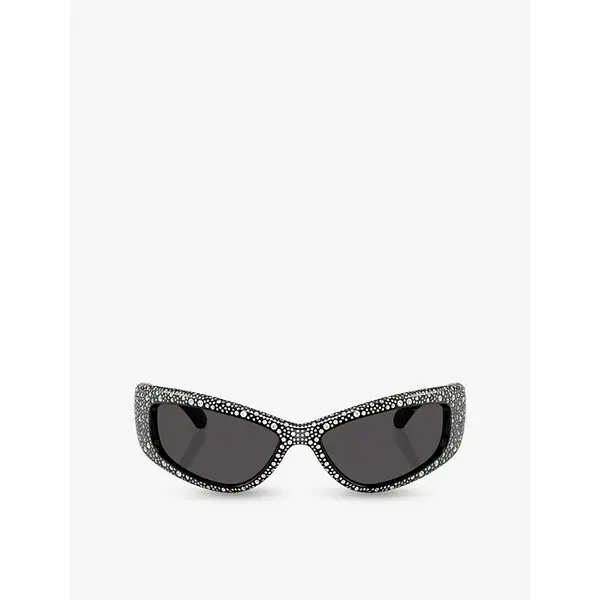 SWAROVSKI Sk6027 Irregular Sunglasses - Black