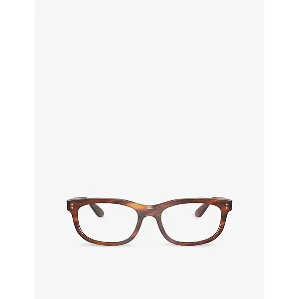 Ray-ban Rectangle-frame Optical Glasses - Brown