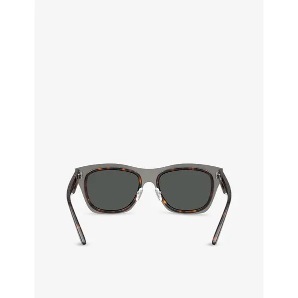 Versace Rectangle-frame Acetate Sunglasses - Brown