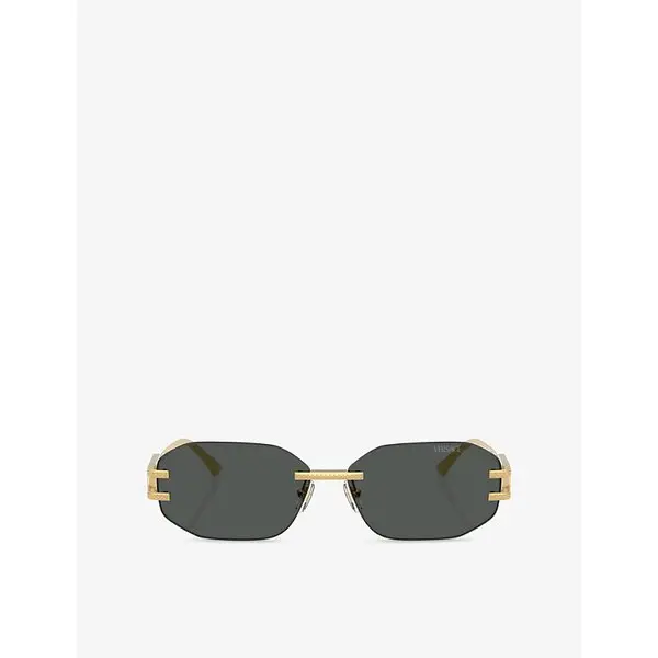 Versace Ve2274 Irregular Sunglasses - Gold