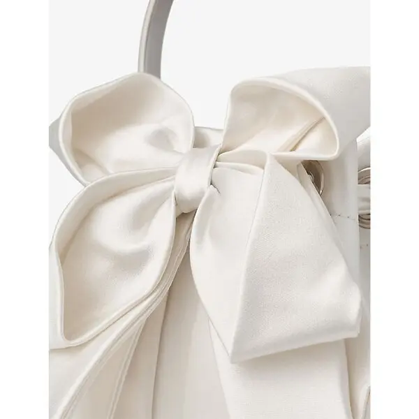 JIMMY CHOO Bon Bon Mini Top-handle Bag - Ivory/silver