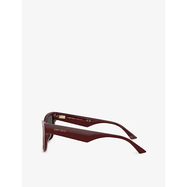 JIMMY CHOO Pillow-frame Sunglasses - Red