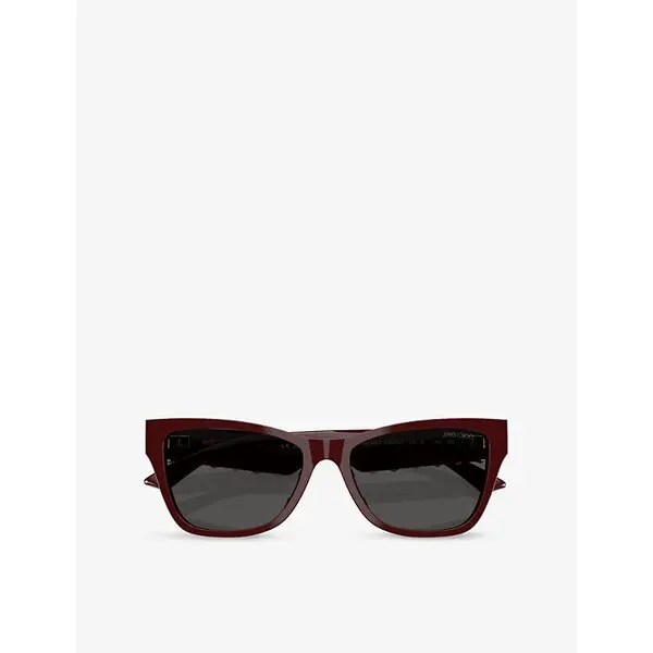JIMMY CHOO Pillow-frame Sunglasses - Red