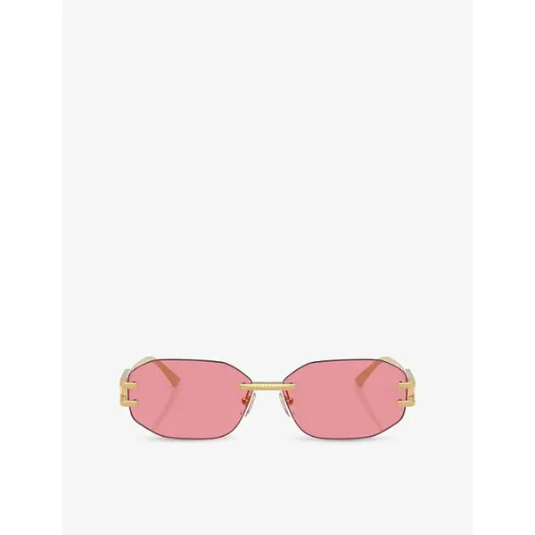 Versace Ve2274 Irregular-frame Sunglasses - Gold
