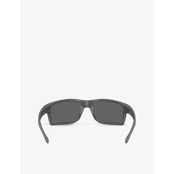 Oakley Gibston Xl Rectangle-frame Sunglasses - Grey