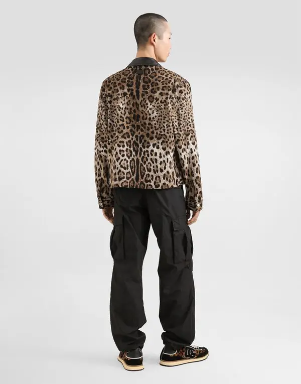 Dolce & Gabbana Leopard Cotton Jacket