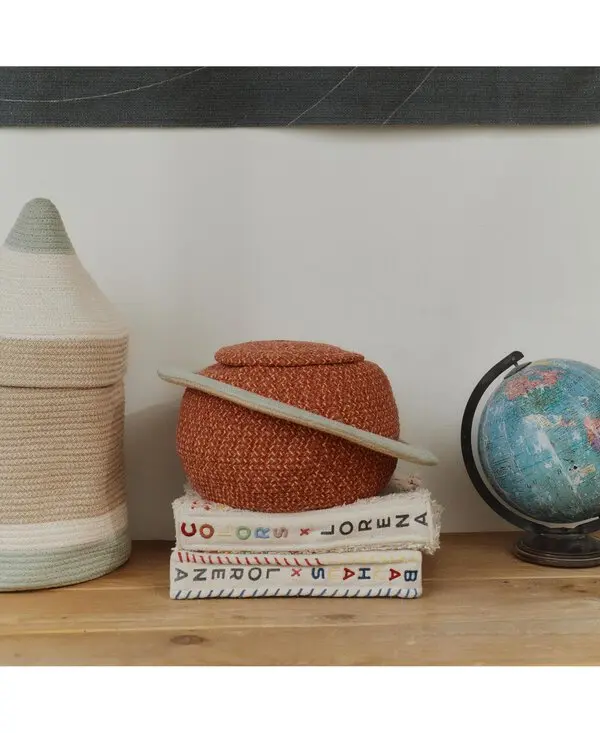 LORENA CANALS Saturn Basket 1' 2" X 1' 2" X 8