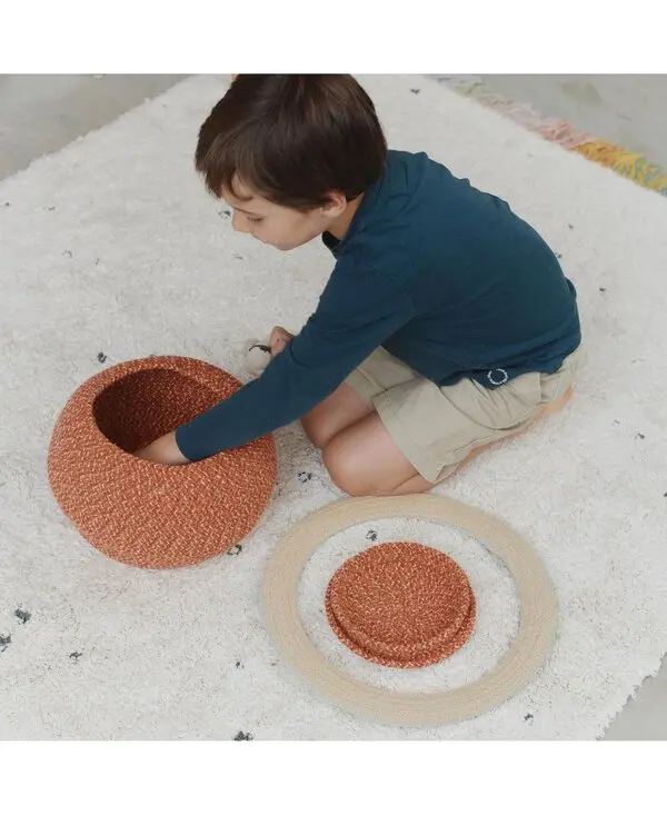 LORENA CANALS Saturn Basket 1' 2" X 1' 2" X 8