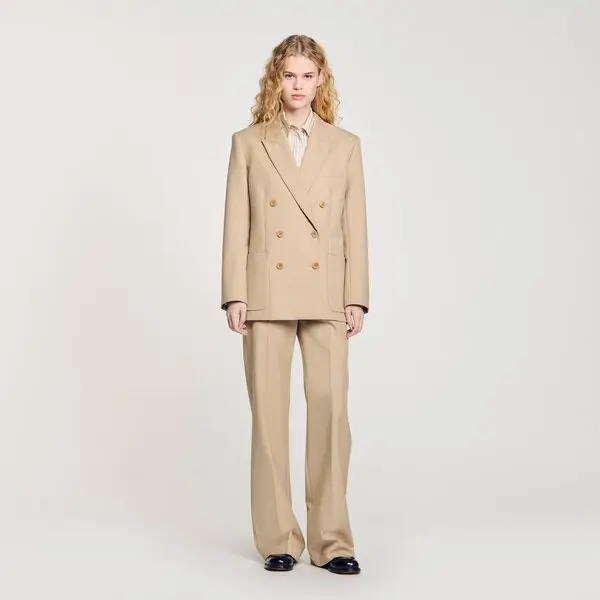 Sandro Double-breasted Suit Jacket