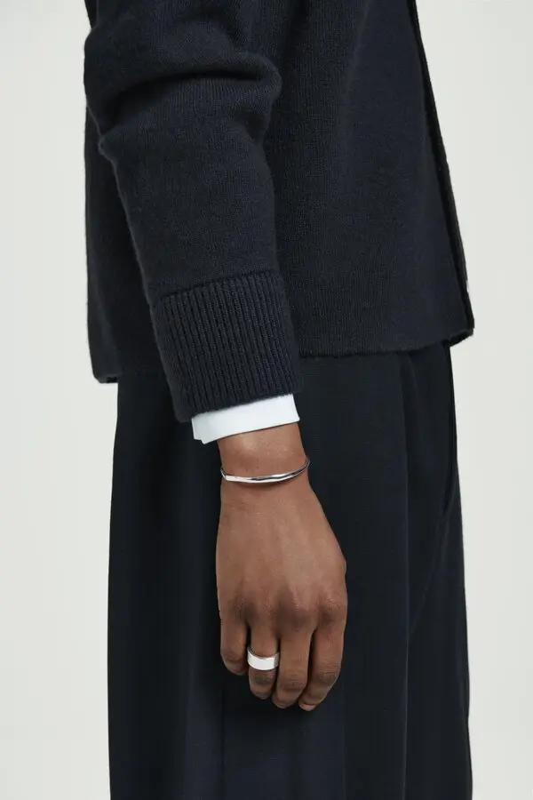 Cos Slim Sterling Cuff - Silver | Editorialist