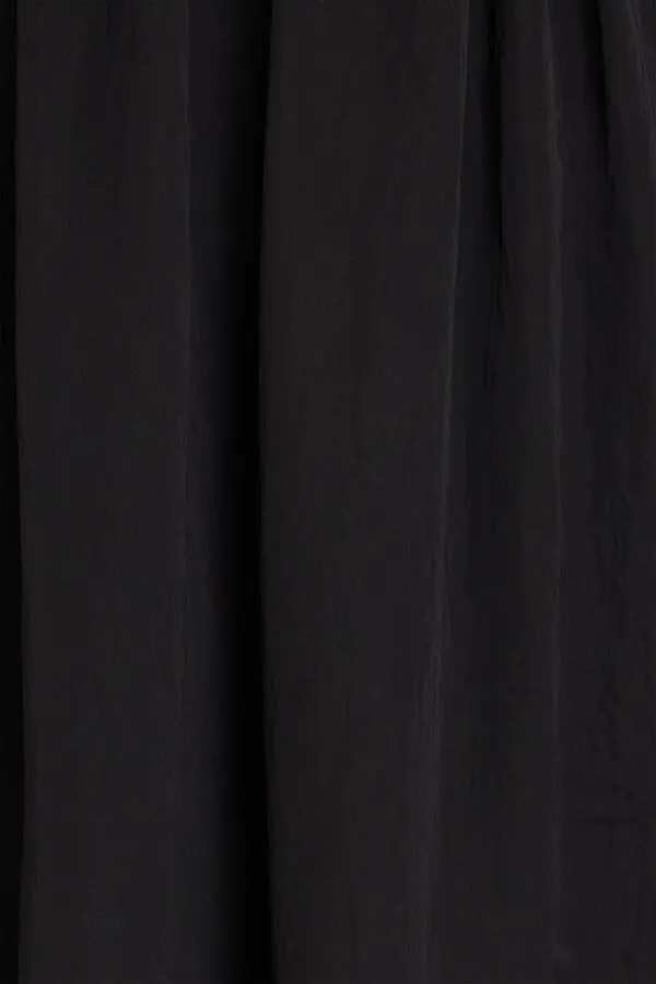 Sandro Crystal-embellished Crinkled Satin-twill Midi Dress