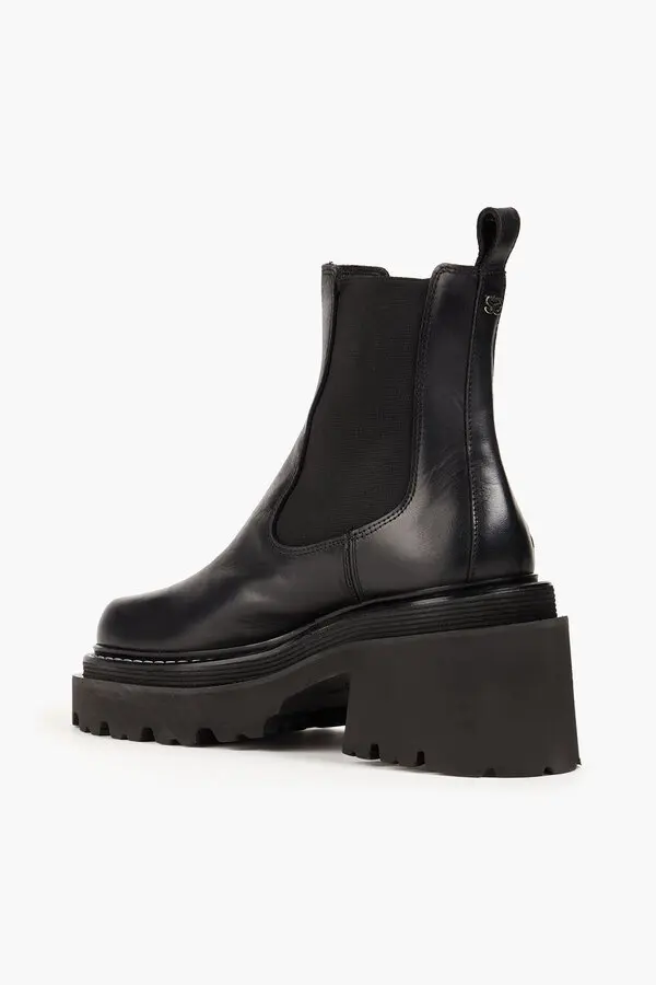 Sandro Leather Chelsea Boots