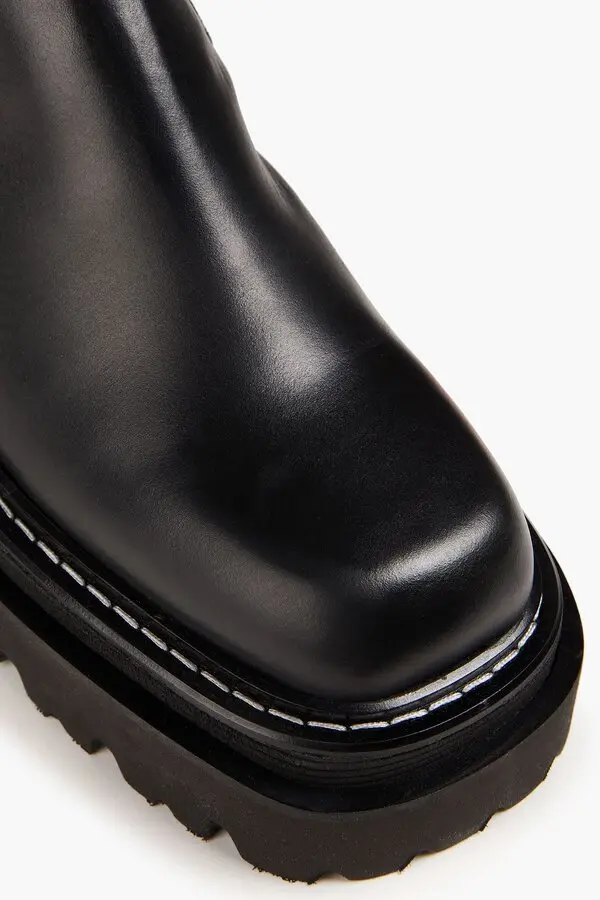 Sandro Leather Chelsea Boots