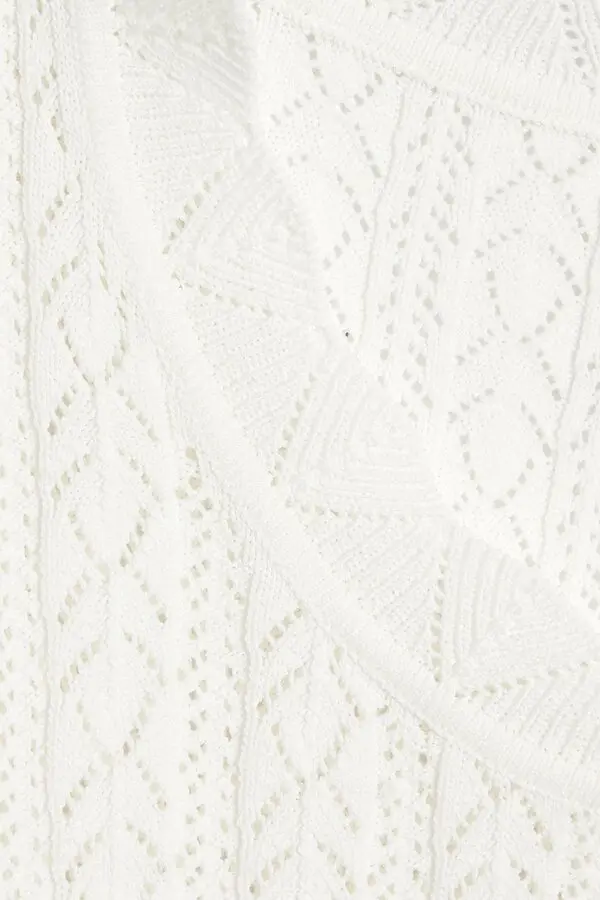 Loulou De Saison Loulou Studio Senty Pointelle-knit Mini Dress