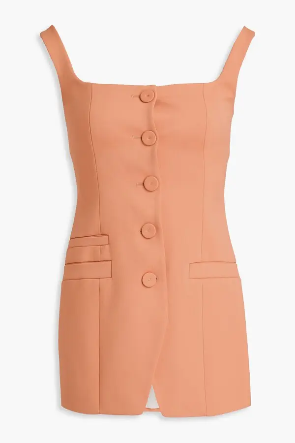 Another Tomorrow Crepe Top - Peach