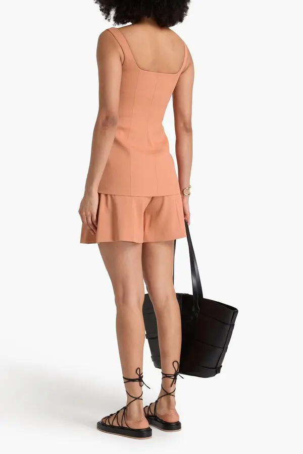 Another Tomorrow Crepe Top - Peach