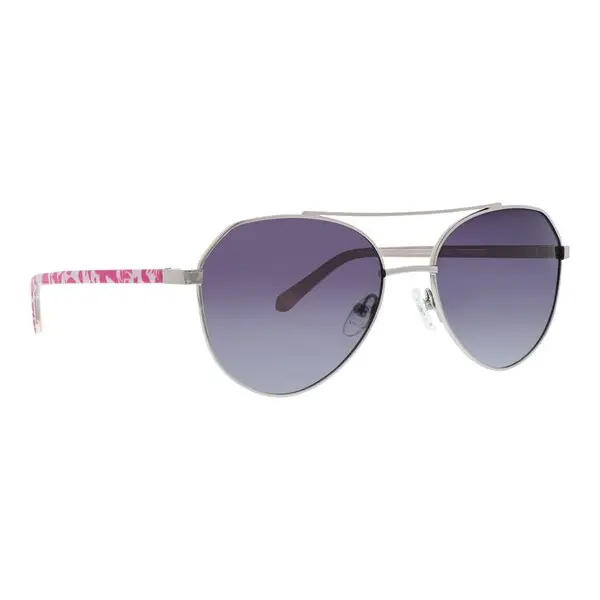 VERA BRADLEY Chena Polarized Aviator Sunglasses - Pink