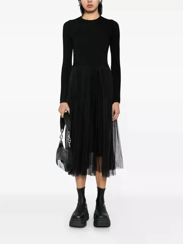 JNBY Long Sleeve Midi Dress - Black
