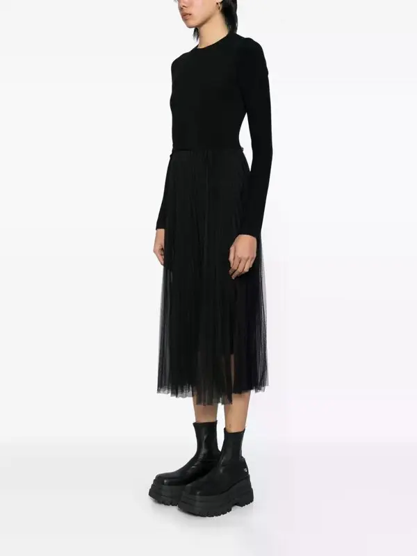 JNBY Long Sleeve Midi Dress - Black
