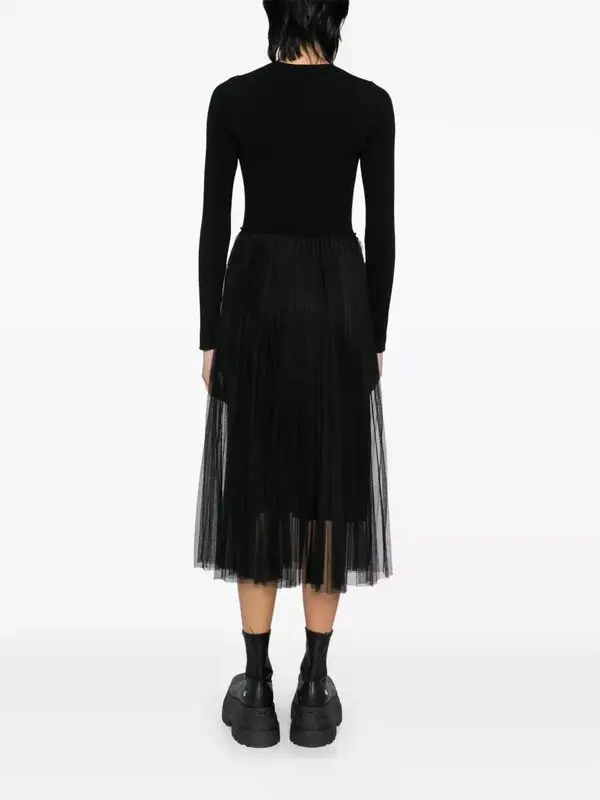 JNBY Long Sleeve Midi Dress - Black
