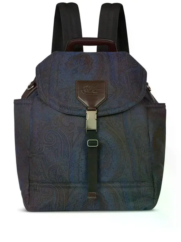 Etro Pegaso-motif Backpack - Brown