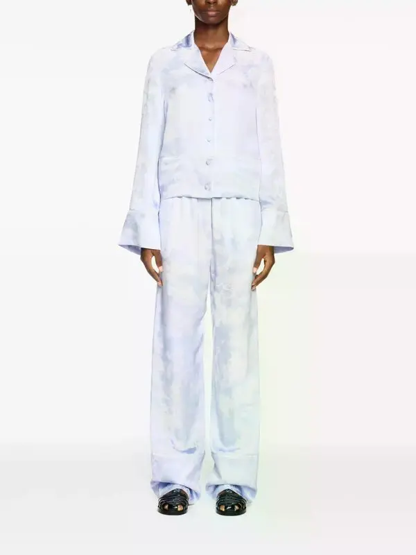 Off-White Fresco-jacquard Pyjamas Trousers