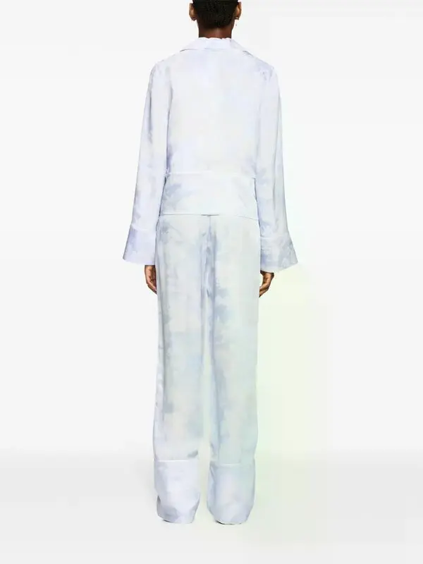 Off-White Fresco-jacquard Pyjamas Trousers
