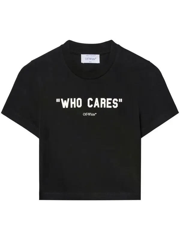 Off-White Who Cares" T-shirt
