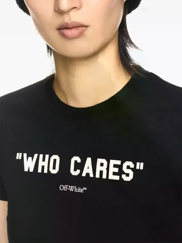Off-White Who Cares" T-shirt
