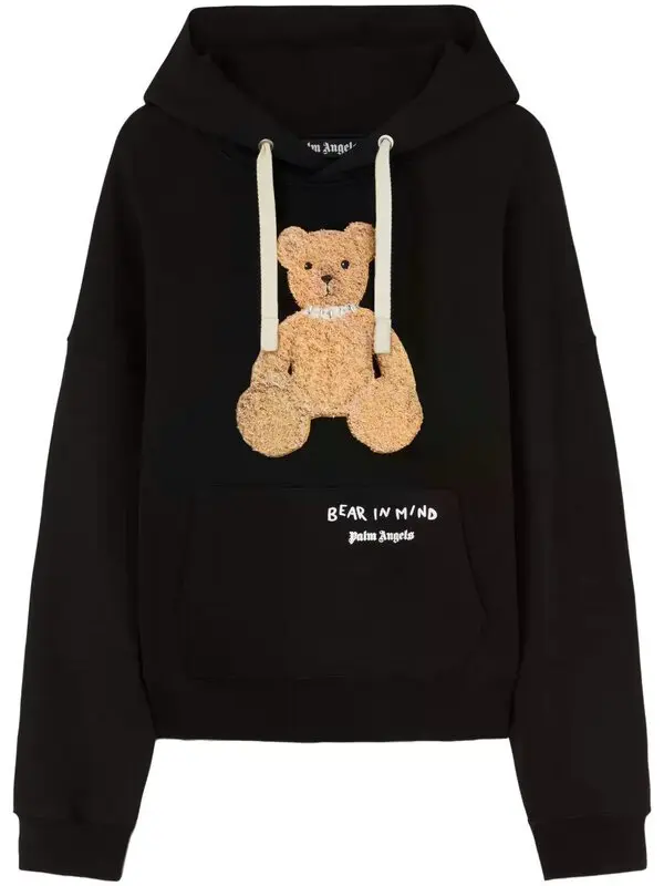 Palm Angels Bear In Mind Hoodie - Black